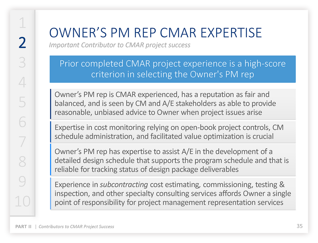 CMAR Delivery Strategies – PMA Shop